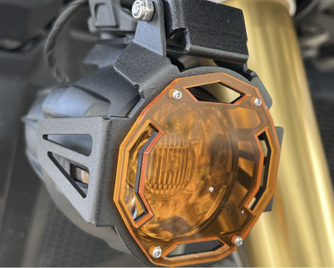 Fog Light Guards For 2013+ BMW GS Adventure Bikes (Orange) – GSGear.co.za