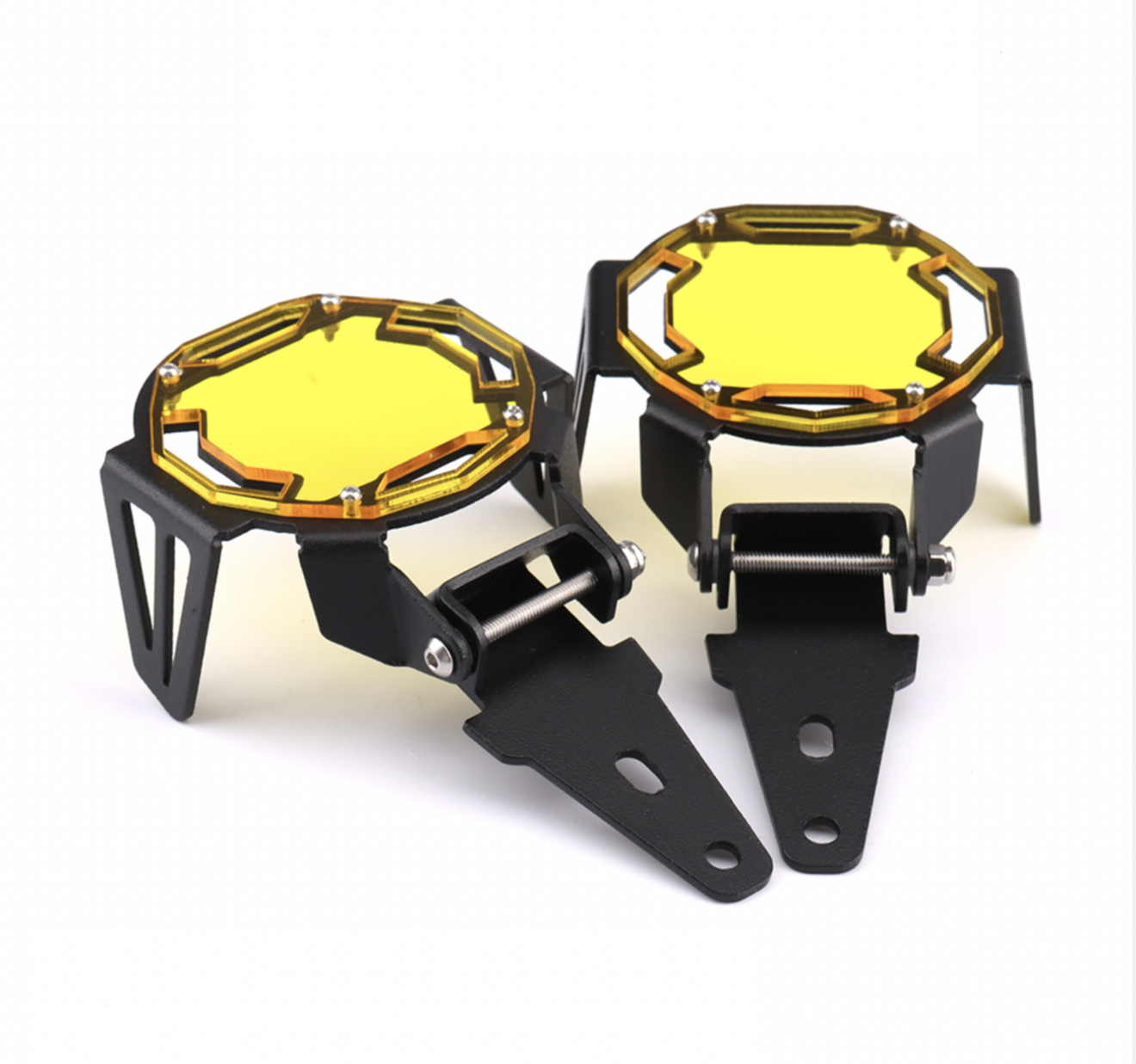 Fog Light Guards For 2013+ BMW GS Adventure Bikes (Yellow) – GSGear.co.za