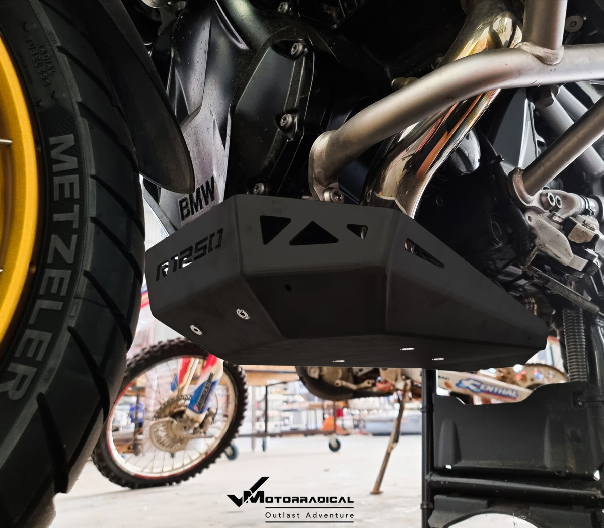 Motorradical R1250GS & GSA Bash Plate – Black – GSGear.co.za