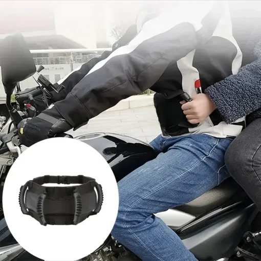 Motorcycle Passenger Safety Grab Belt – Secure Dual Grip for Kids ...